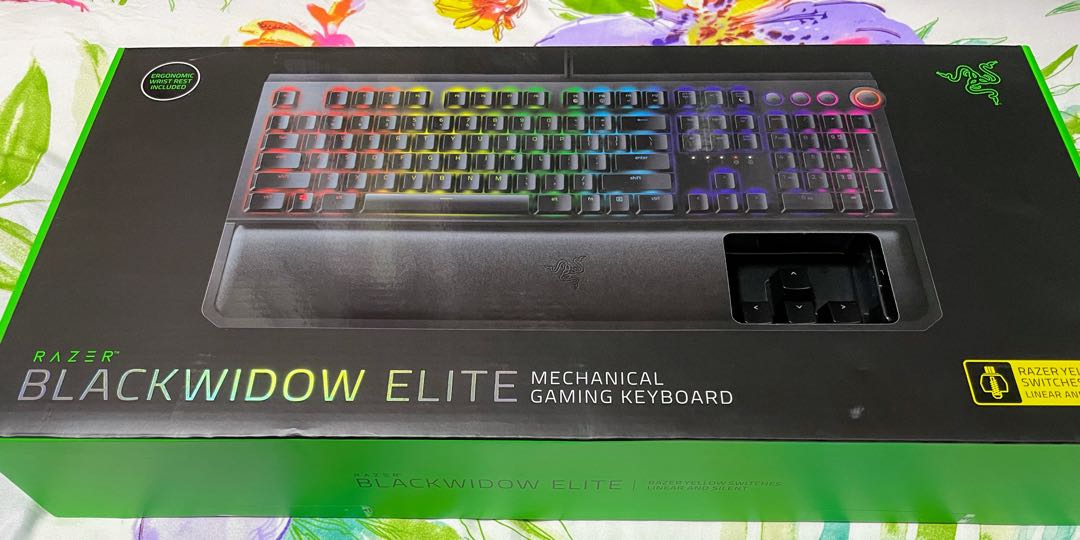 RAZER BLACKWIDOW ELITE YELLOW KEYS keyboard, Computers & Tech, Parts ...