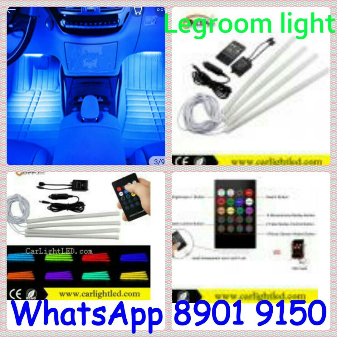 Quality White color Strip@ RGB Car leg room light with remote $20 ...
