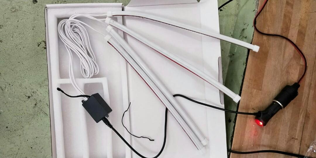 Quality White color Strip@ RGB Car leg room light with remote $20 ...