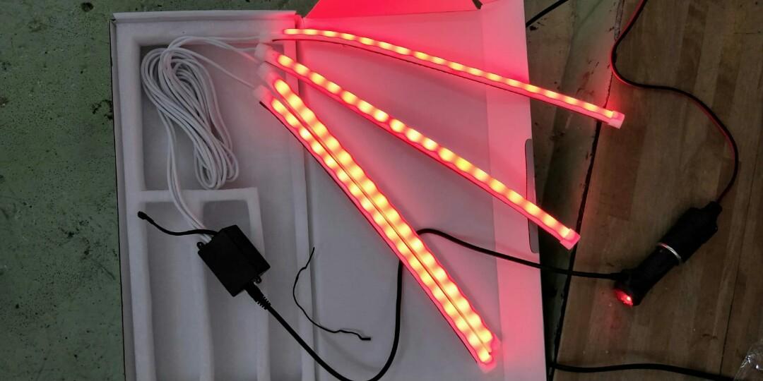 Quality White color Strip@ RGB Car leg room light with remote $20 ...