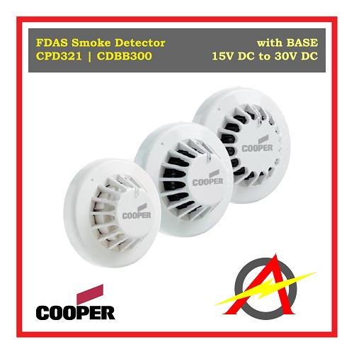 Cooper/Eaton Conventional Optical Smoke Detector CPD321/EFXN533 with ...