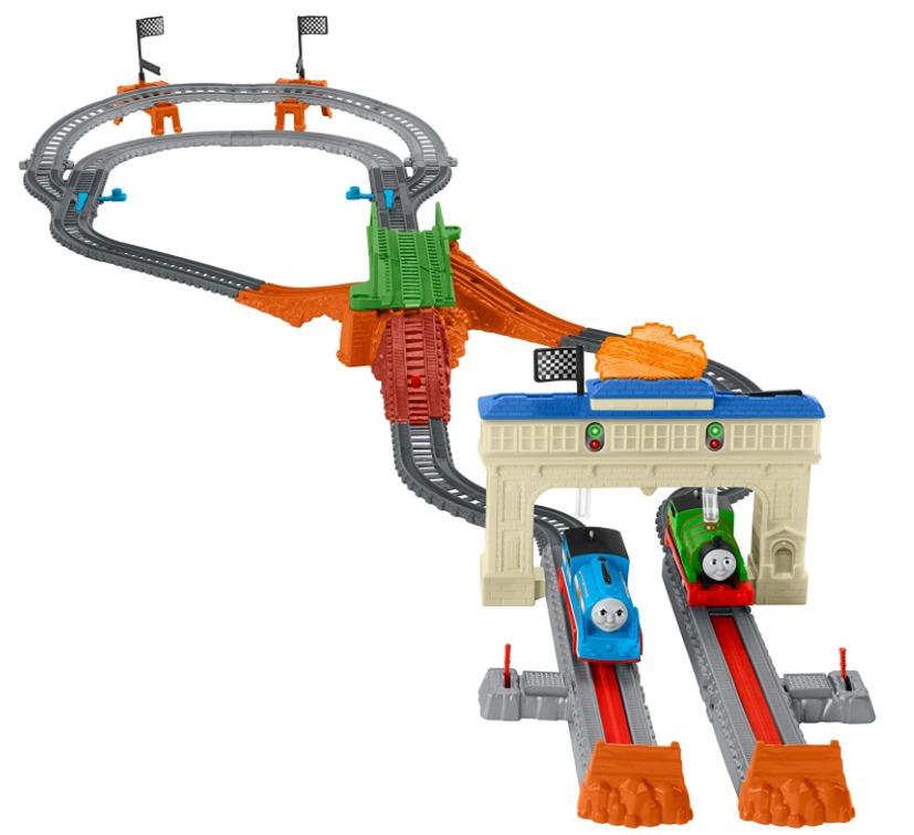 Thomas & Percy Train Racing Set, Hobbies & Toys, Toys & Games on Carousell