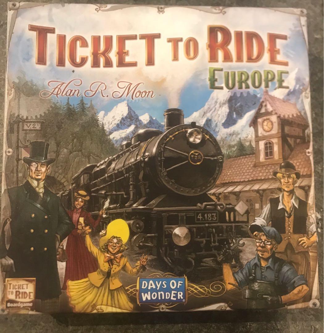 Ticket to ride - Europe map, Hobbies & Toys, Toys & Games on Carousell