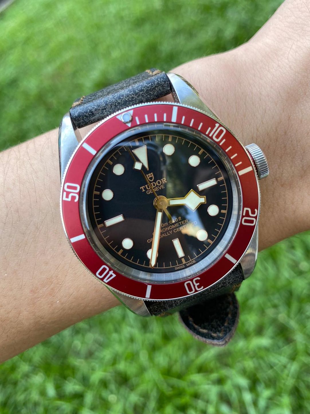 { SOLD } Tudor Black Bay Red, Luxury, Watches on Carousell