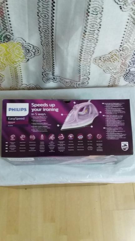 Philips - Easy Speed - Advanced Steam Iron - Kept Away & Unused, TV ...