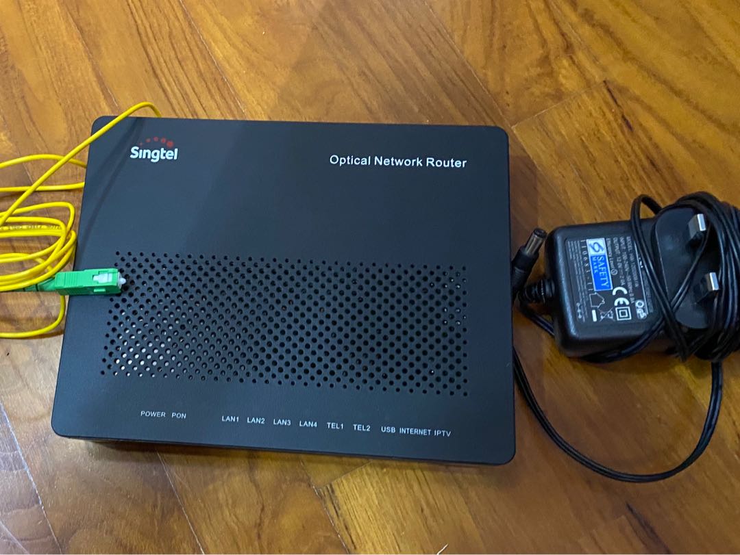 Used Singtel Optical Network Router, Computers & Tech, Parts ...