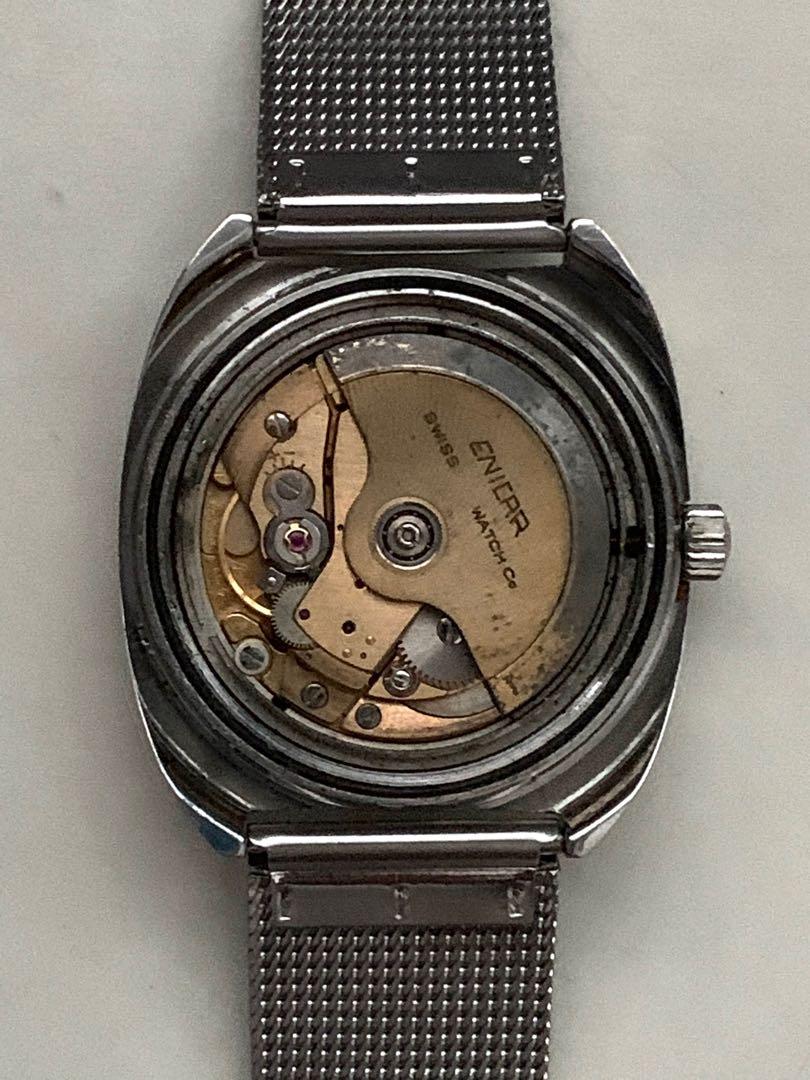 Vintage ENICAR Automatic Day/Date Swiss Made ‘70s Caliber AR 167 (24J ...