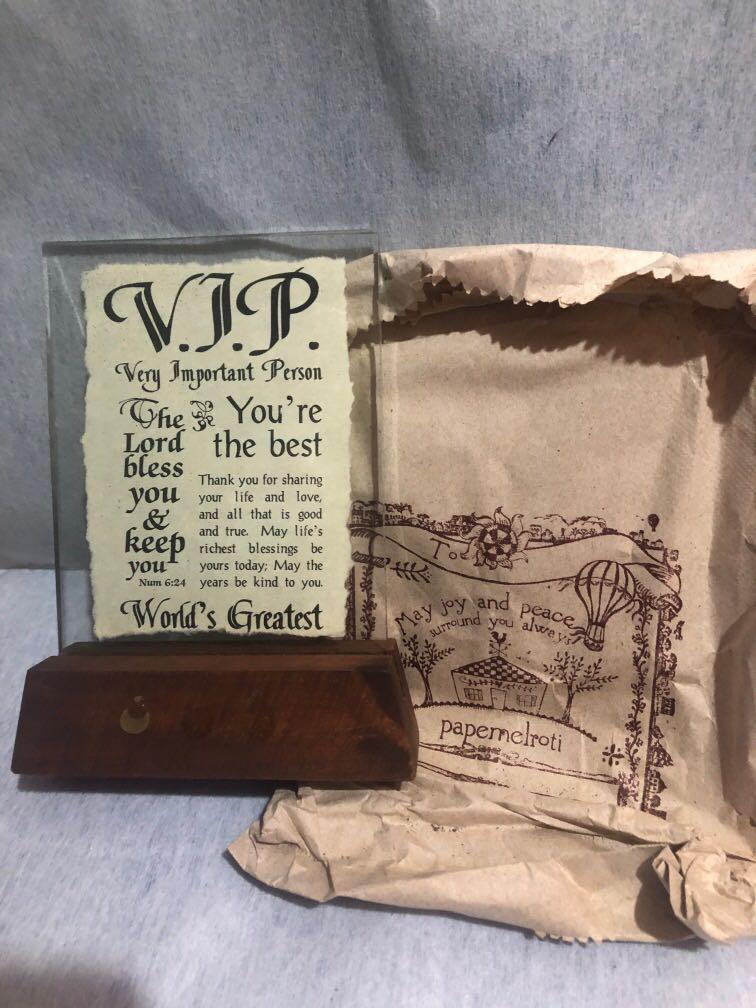 VIP plaque from Papemelroti, Furniture & Home Living, Home Decor, Other ...