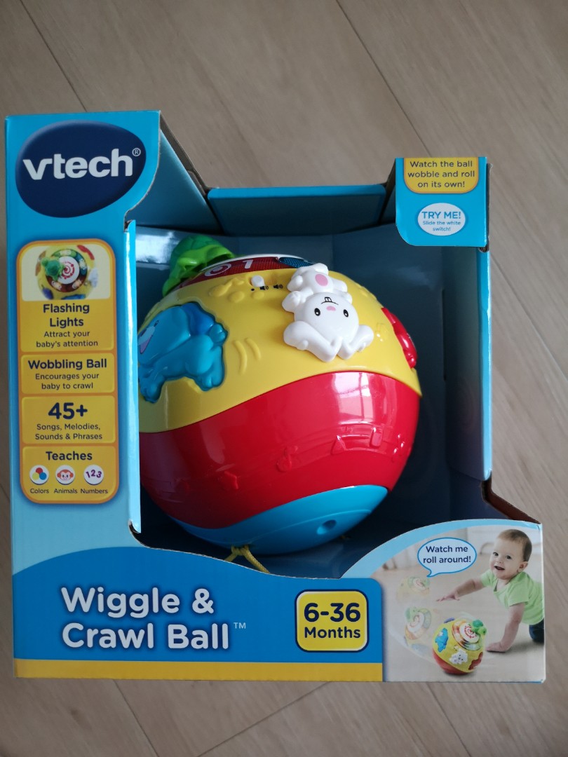 Vtech wiggle and crawl ball, Babies & Kids, Infant Playtime on Carousell
