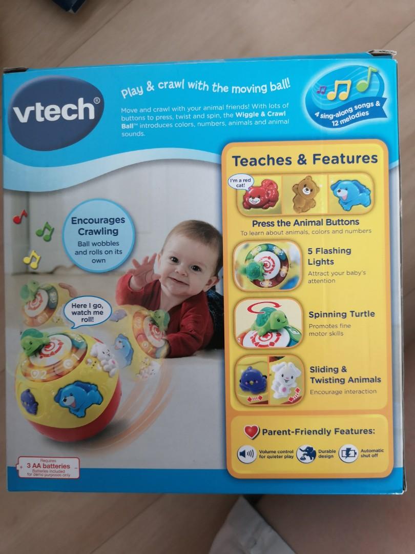 Vtech wiggle and crawl ball, Babies & Kids, Infant Playtime on Carousell