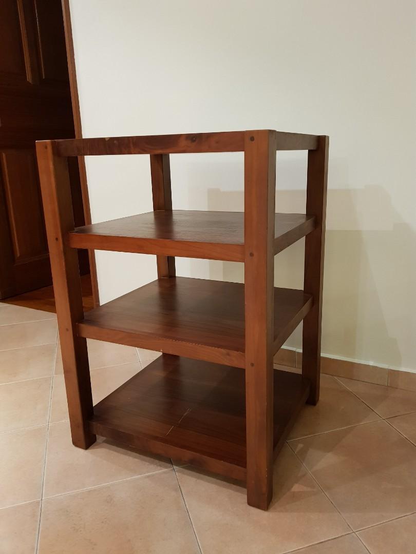 Wooden Hi-Fi Rack, Furniture & Home Living, Furniture, Shelves ...
