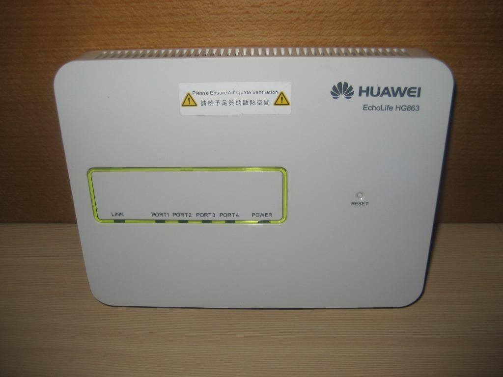 ★★★ 原裝【HUAWEI 華為 EchoLife HG863】 光纖 WiFi Modem 連【原裝】 DC12V 1A火牛 適合還機 ...