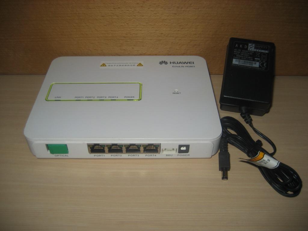 ★★★ 原裝【HUAWEI 華為 EchoLife HG863】 光纖 WiFi Modem 連【原裝】 DC12V 1A火牛 適合還機 ...