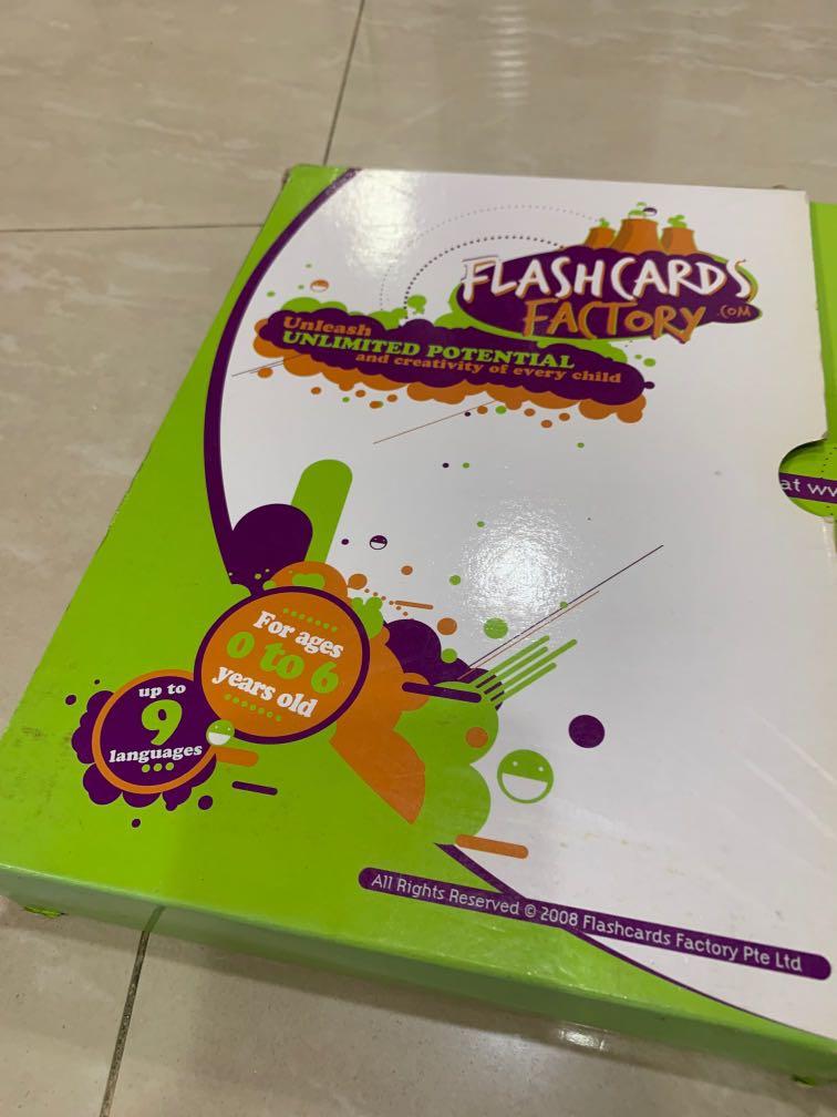 A4 flash cards (100 cards) for right brain activity, Books & Stationery ...