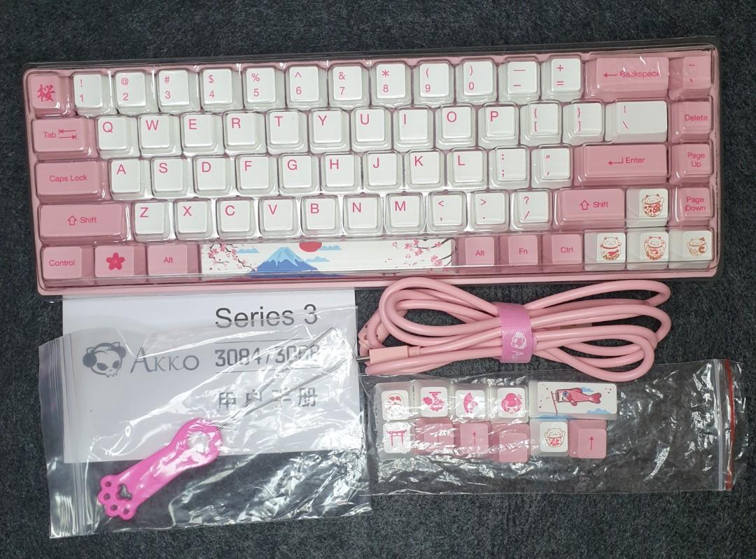 AKKO 3068 68-Key Cherry MX Switch World Tour Tokyo Bluetooth Mechanical ...