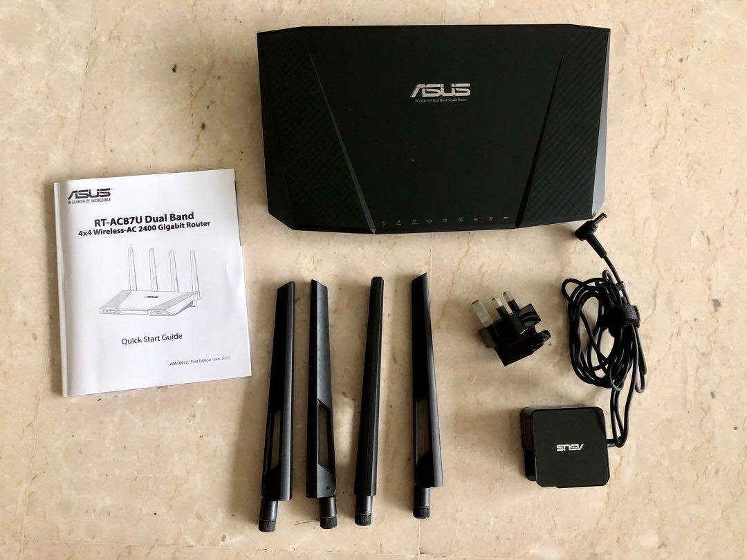 Asus RT-AC87U Router AC2400, Computers & Tech, Parts & Accessories ...