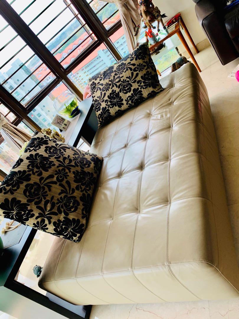 Cellini Italian designed Sofa/Daybed + side table, Furniture & Home ...