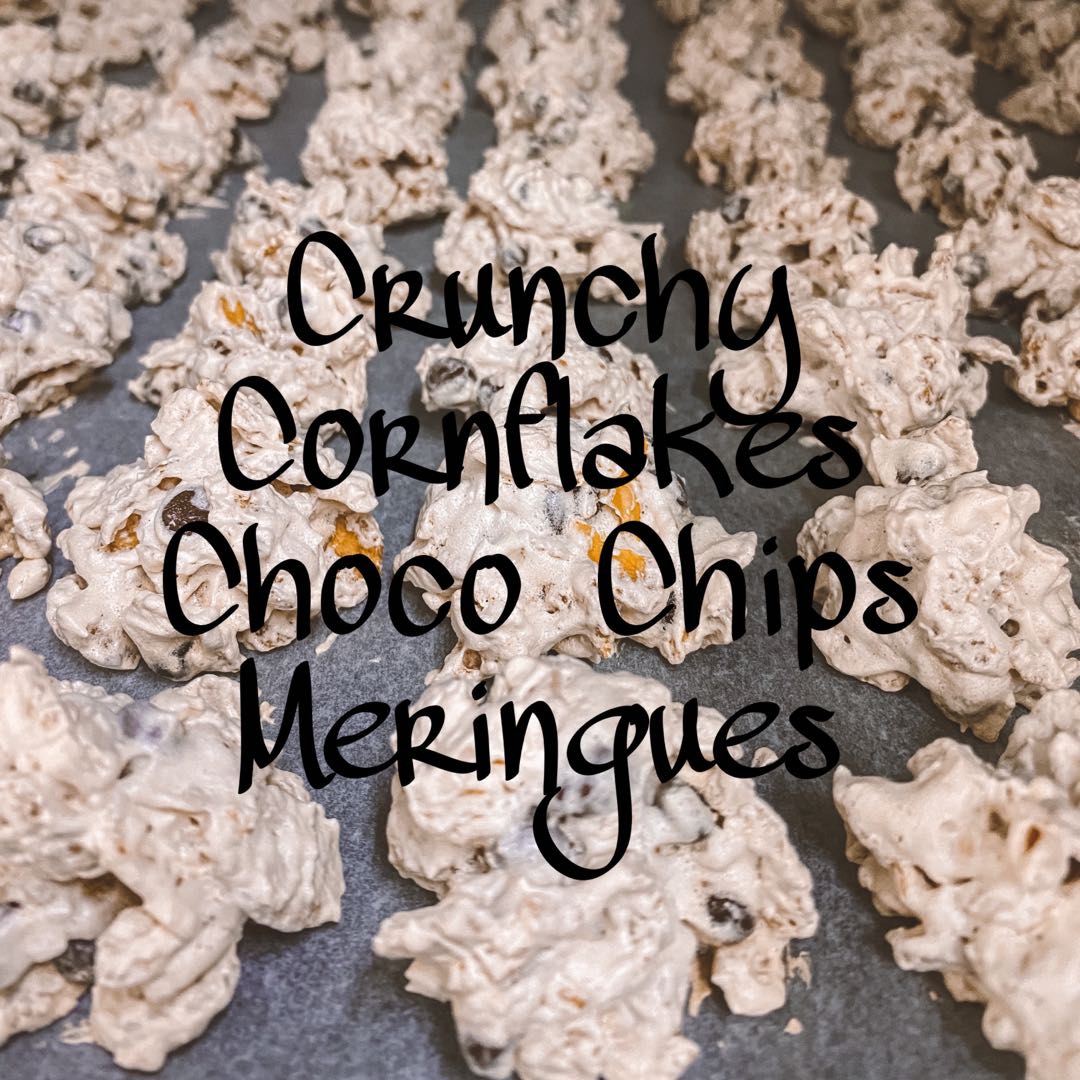 Choc chip meringue cornflakes, Food & Drinks, Homemade Bakes on Carousell