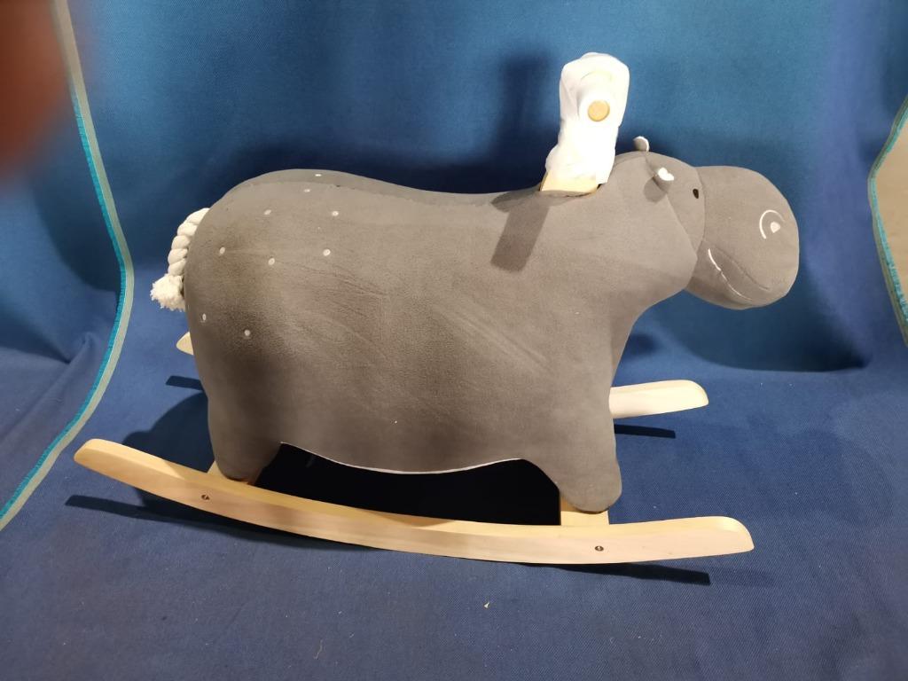 Crate & Barrel Kids Rocker- Hippo, Babies & Kids, Baby Nursery & Kids ...