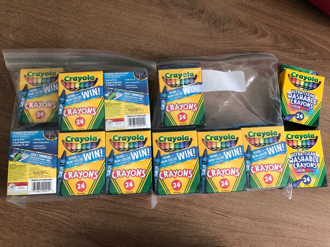 Crayola 24 pc Crayons (19 boxes), Hobbies & Toys, Stationery & Craft ...