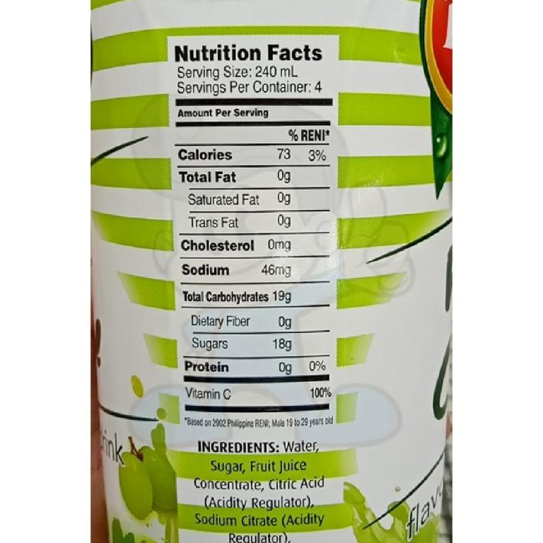 Del Monte White Grape Flavored Juice Drink, ( 2 x 1 L. ), Food & Drinks ...