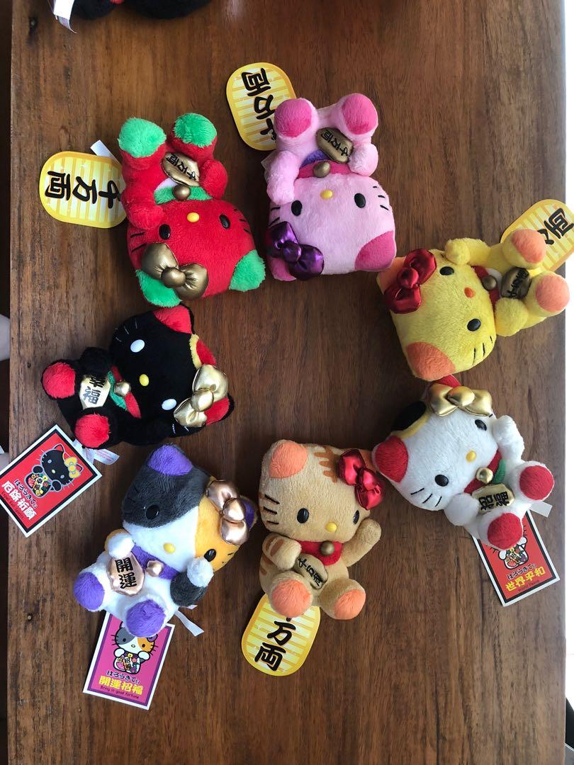 Hello Kitty Maneki Neko mascots, Hobbies & Toys, Toys & Games on Carousell