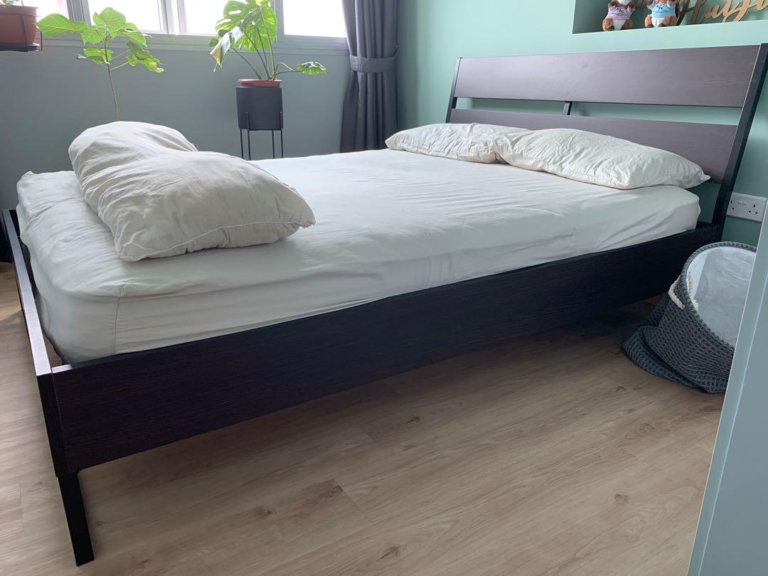 IKEA Trysil bed frame Queen (optional add on Magic Koil Posture Perfect ...
