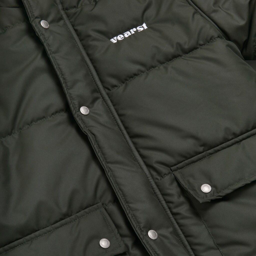Jaket Vearst Puffer Monstra Olive, Fesyen Pria, Pakaian , Baju Luaran di Carousell