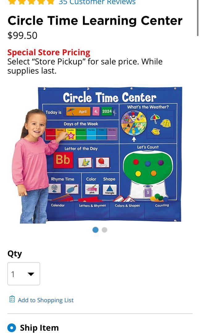 Lakeshore Learning Circle Time Center, Hobbies & Toys, Toys & Games on ...