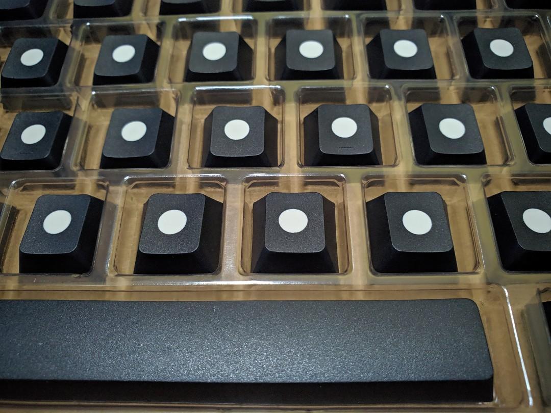 PBT Keycaps GMK Dots Inspired Black White Pastel colorway mechanical ...