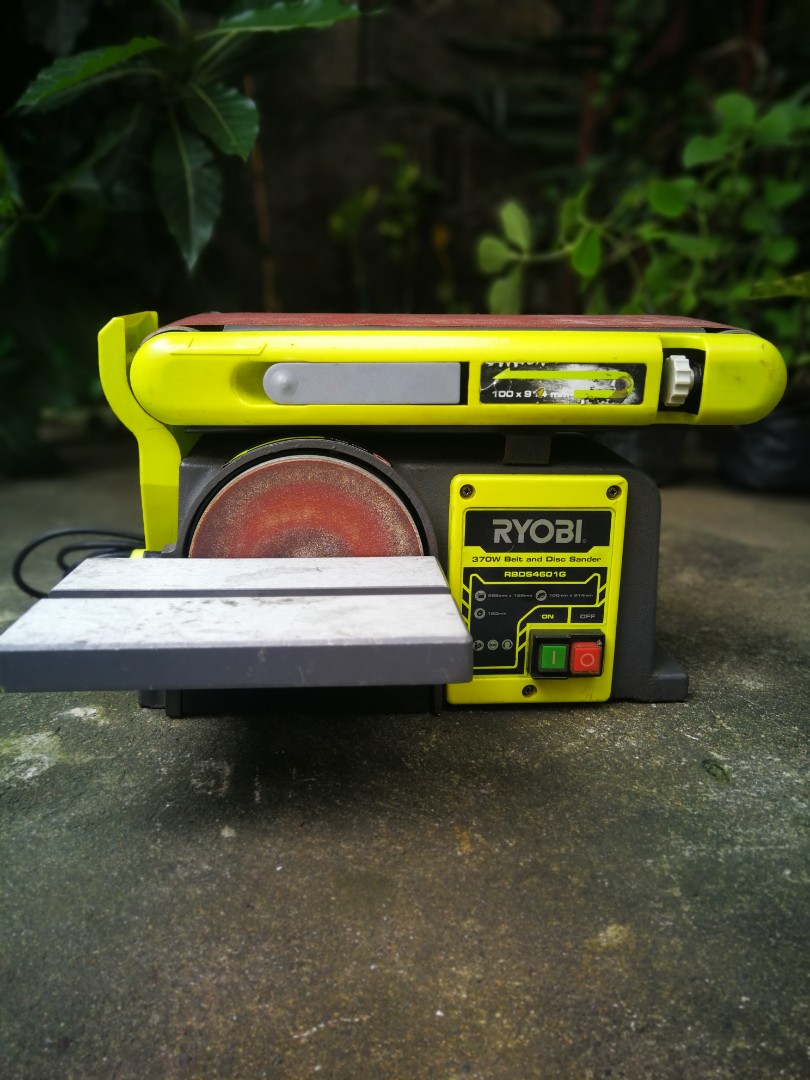 Ryobi belt and disc sander, Furniture & Home Living, Cleaning ...