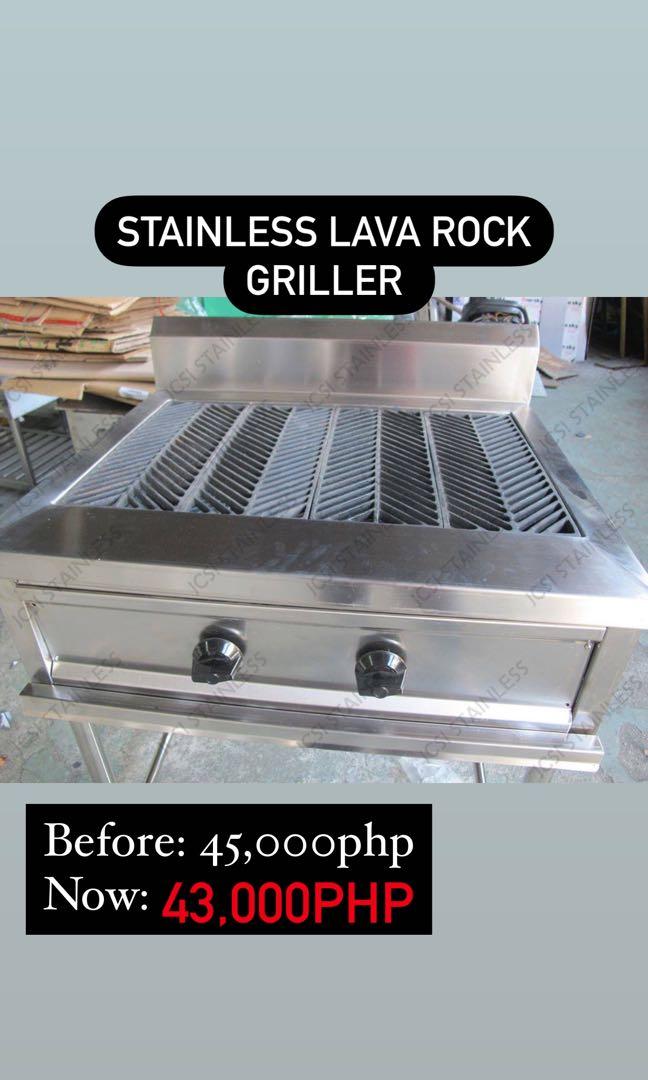 Stainless Lava Rock Griller ON HAND, Furniture & Home Living ...