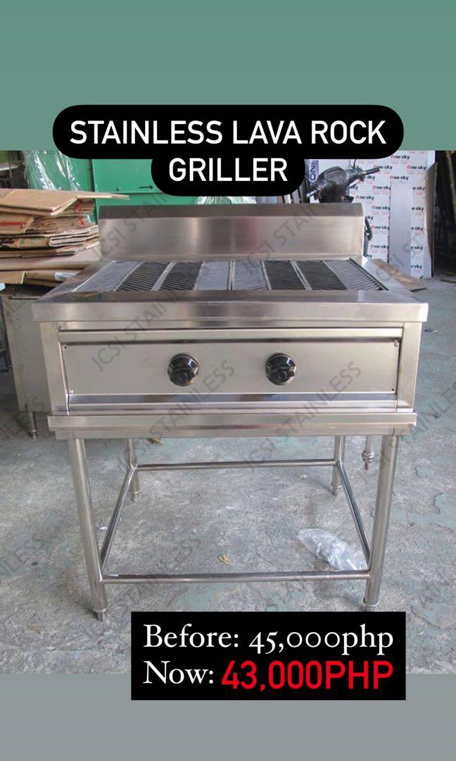 Stainless Lava Rock Griller ON HAND, Furniture & Home Living ...