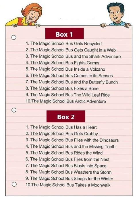 The Magic School Bus Science Readers Box 1 and Box 2 (20 books in total ...