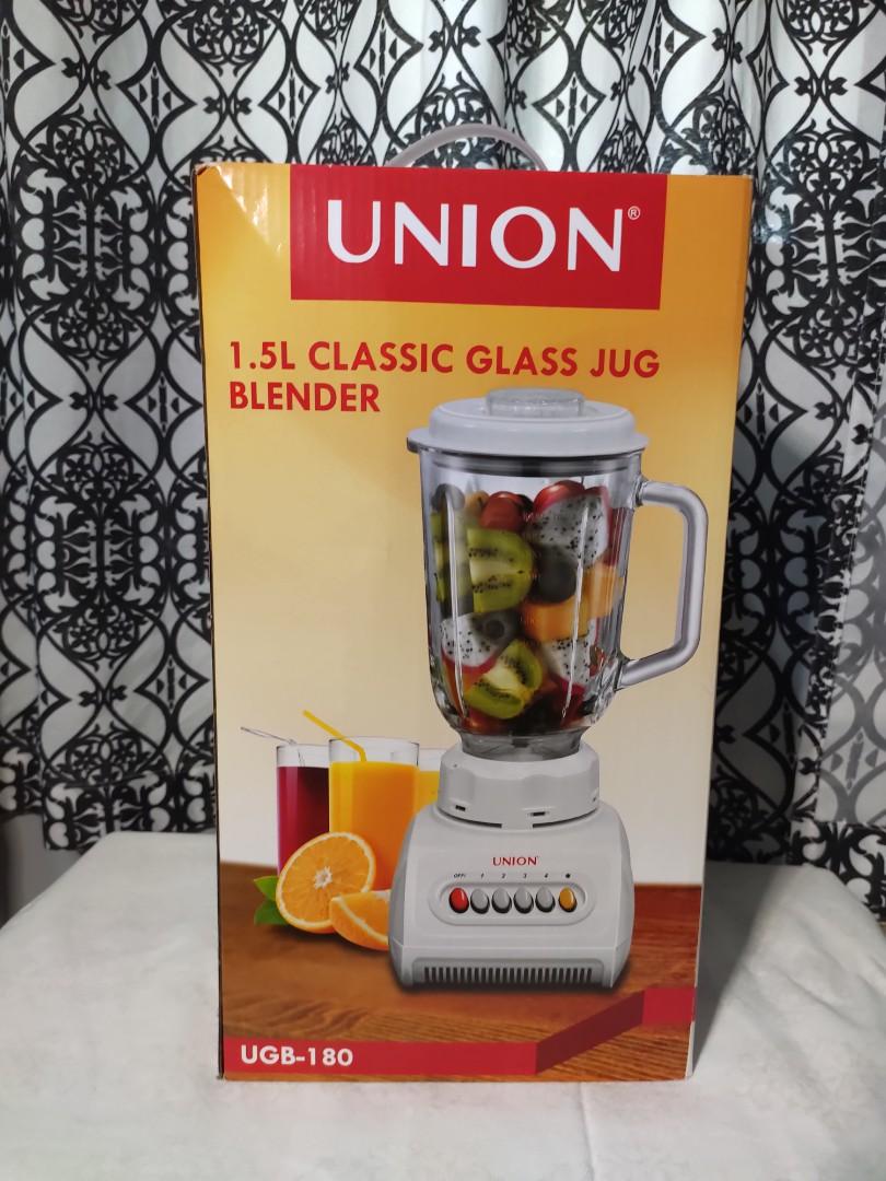 UNION UGB-180 CLASSIC GLASS JUG BLENDER, TV & Home Appliances, Kitchen ...