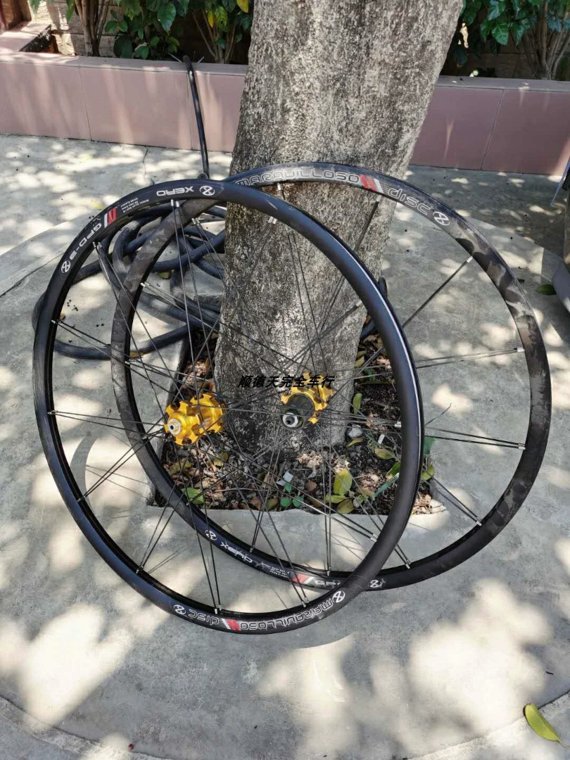 Xero 26" wheelset (gold hub) - disc only, Sports Equipment, Bicycles ...