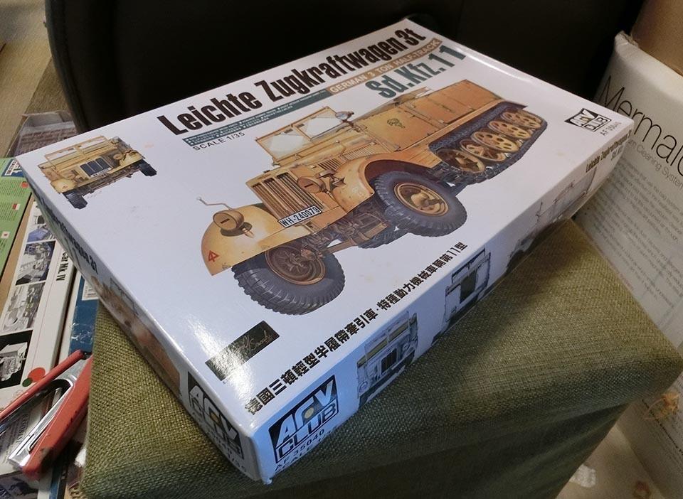 【拼裝模型_陸軍】1:35 1/35 戰鷹 AFV CLUB AF35040 德國Sd.Kfz.11 3噸半履帶運輸車（送HOBBY FAN ...