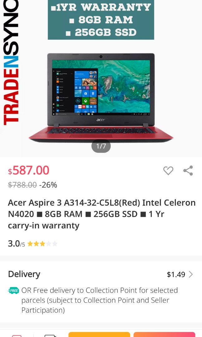 Acer Aspire 3( sealed box), Electronics, Computers, Laptops on Carousell