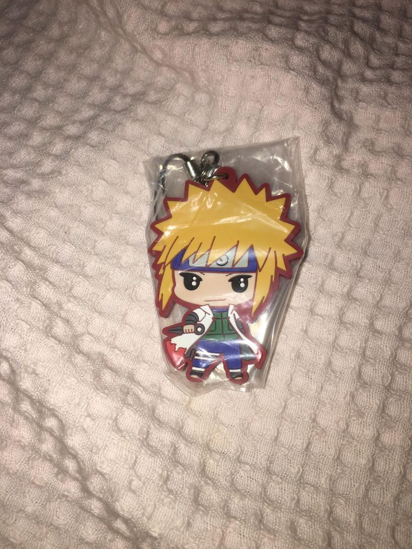 Anime Naruto rubber keychain Minato Namikaze Kakashi Hatake Sasuke ...