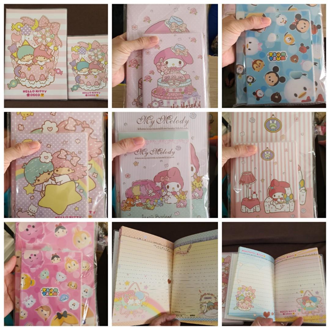 Cartoons notebooks- LTS/MELODY/TSUM TSUM, Hobbies & Toys, Stationery ...