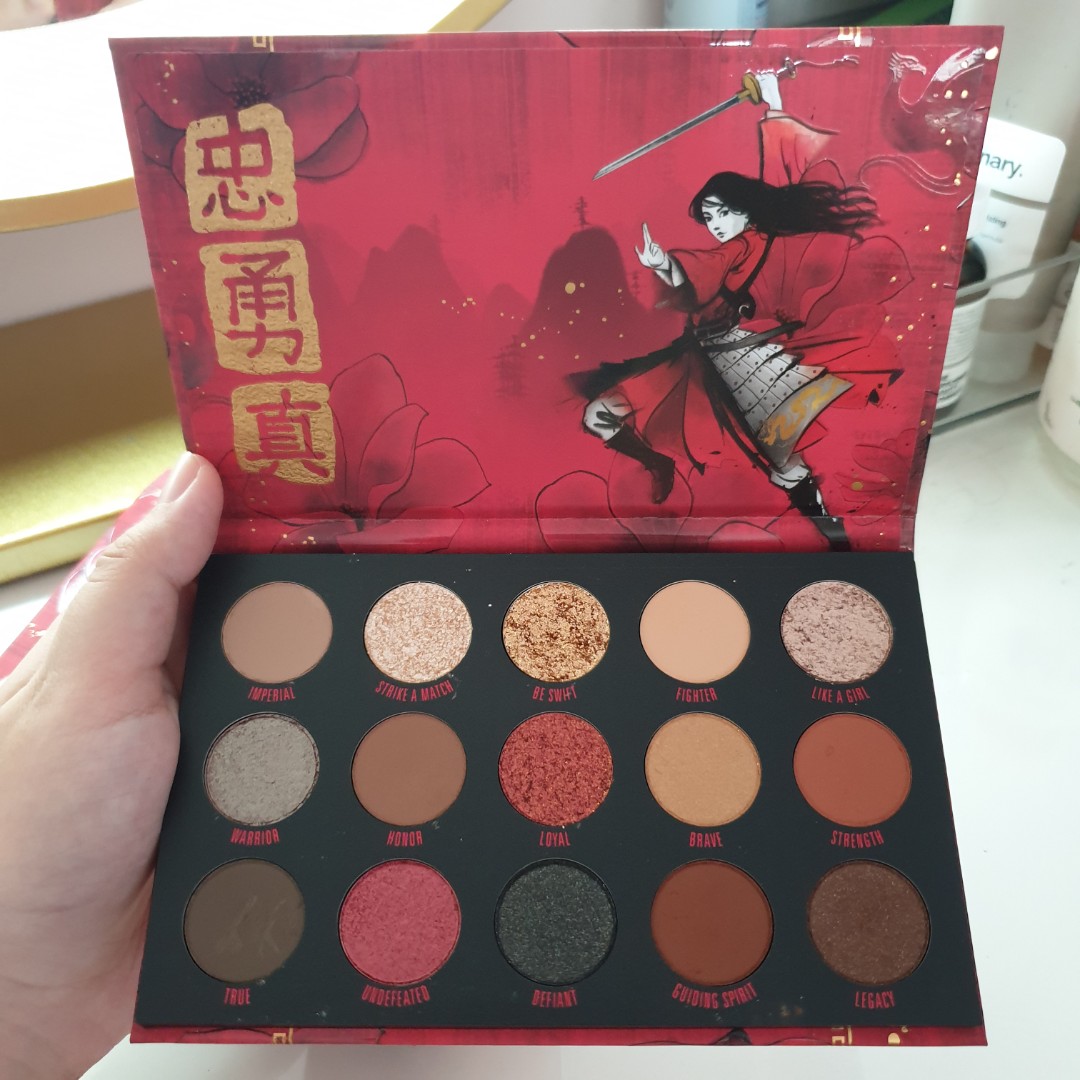 Colourpop Mulan Disney Eyeshadow Palette, Beauty & Personal Care, Face ...