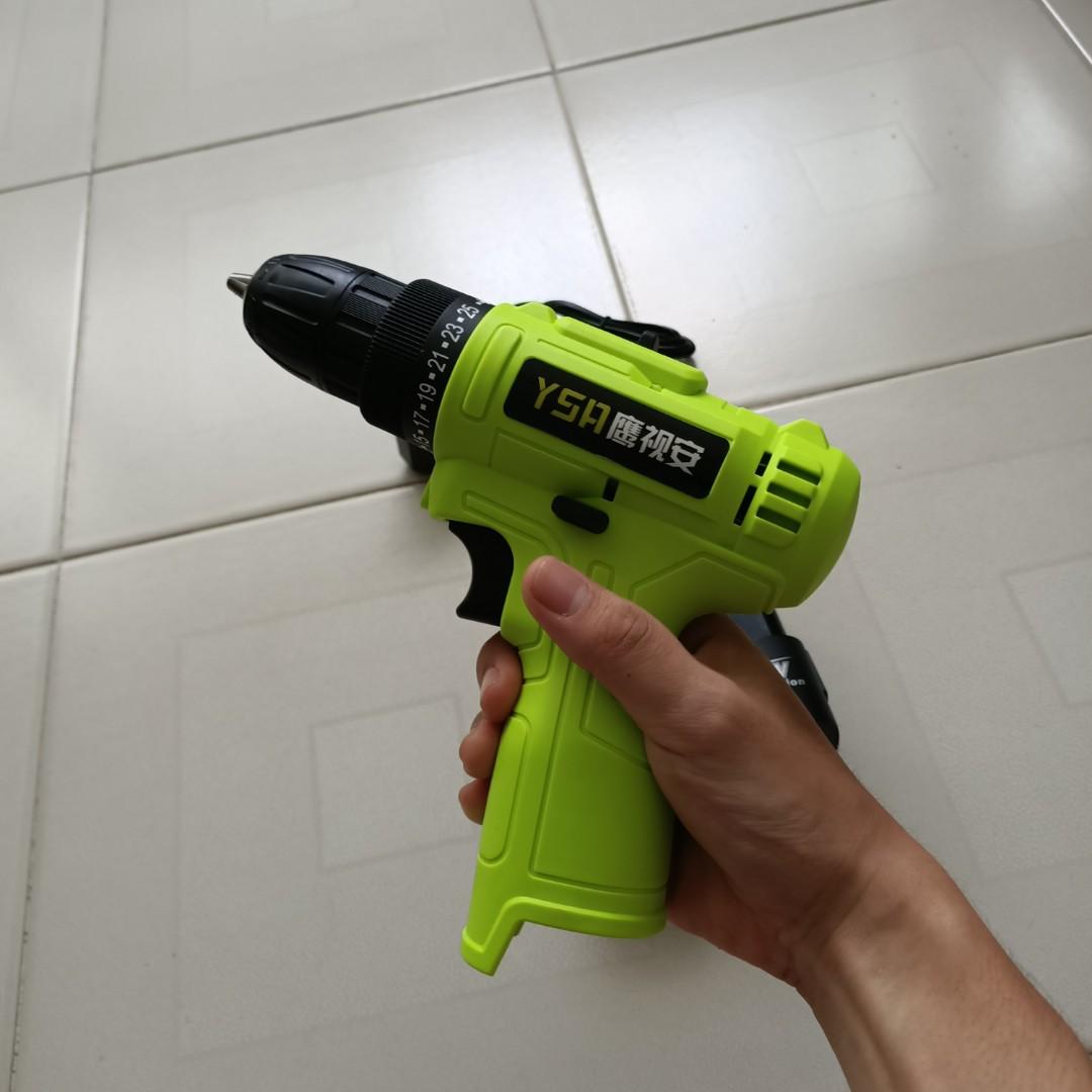 Cordless Drill YSA with 2 batteries, Furniture & Home Living, Home ...