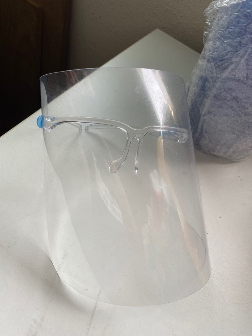 Covid face shield mask visor, Health & Nutrition, Face Masks & Face ...