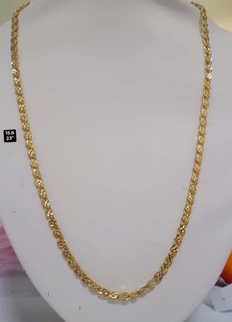 Damascus 18k Gold Chain, Women's Fashion, Jewelry & Organizers ...