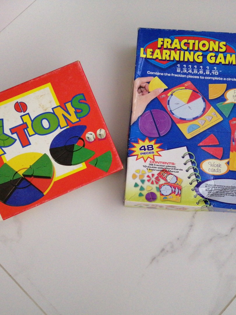 Fractions Learning Kit, Hobbies & Toys, Books & Magazines, Assessment ...