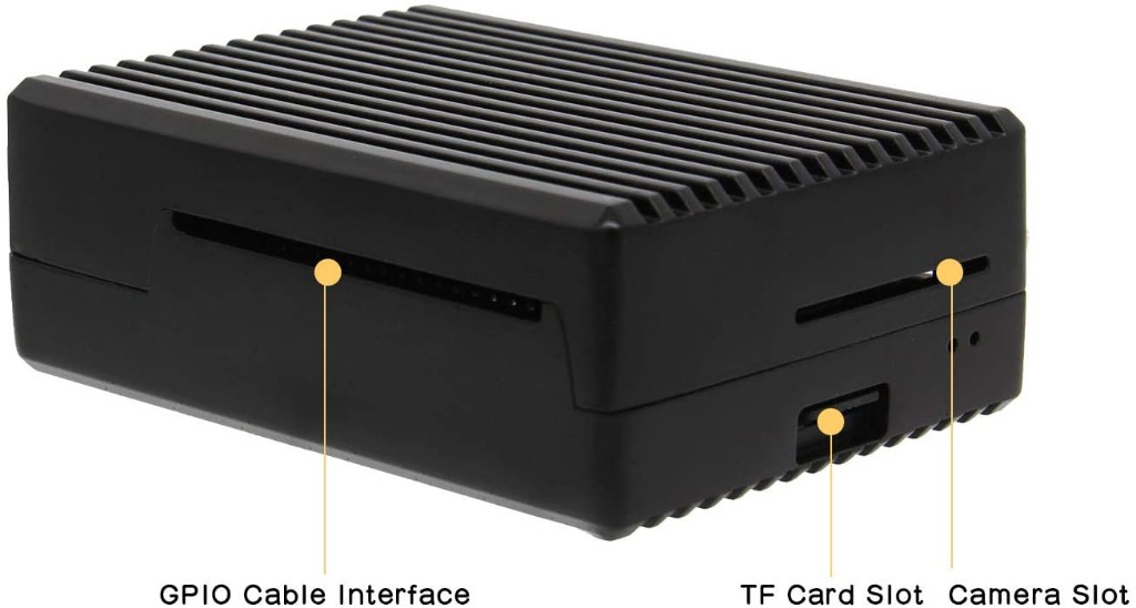 Geekworm Raspberry Pi 4 Aluminum Case, Raspberry Pi 4 Model B Heavy ...