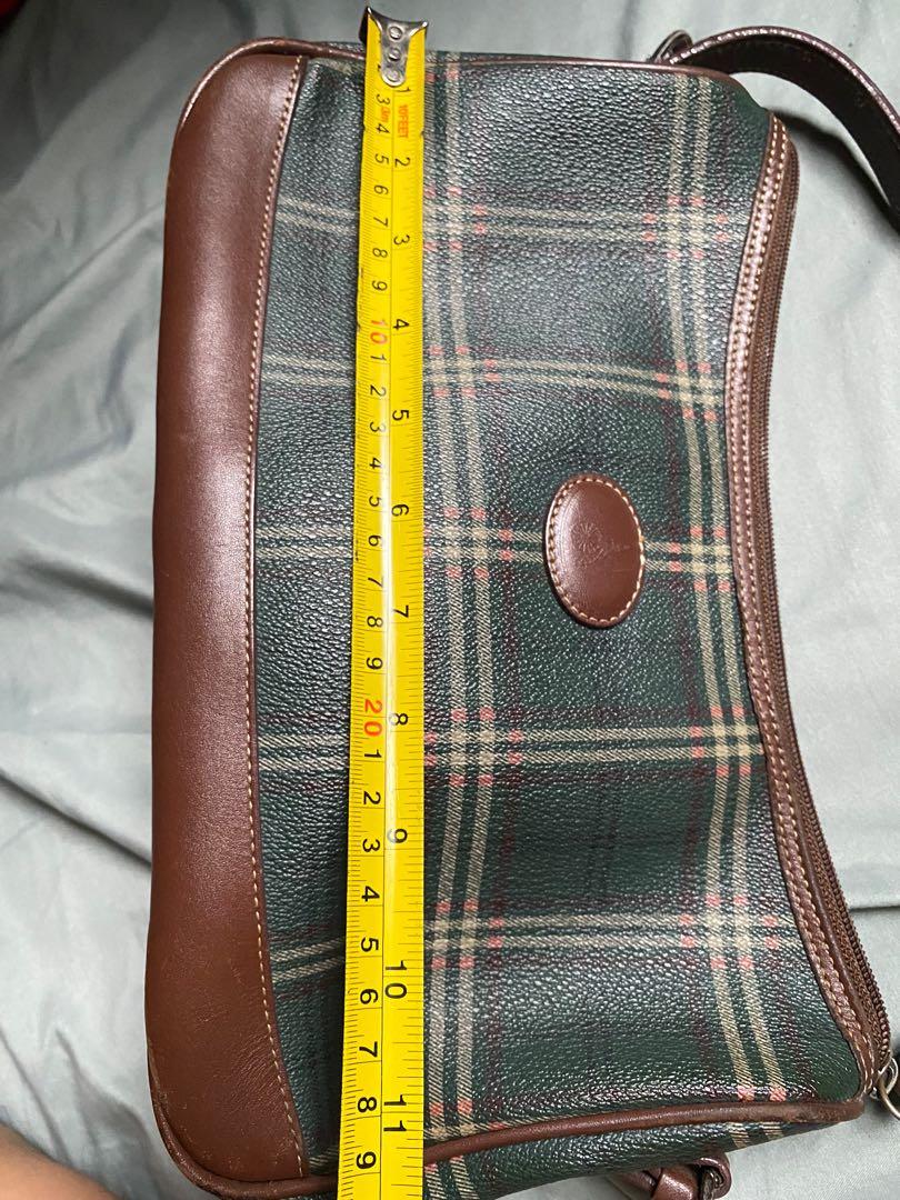 Green Checkered bean pole bag, Luxury, Bags & Wallets on Carousell