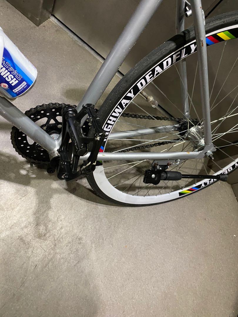 Highway deadfly fixie silver modified, Sports Equipment, Bicycles ...