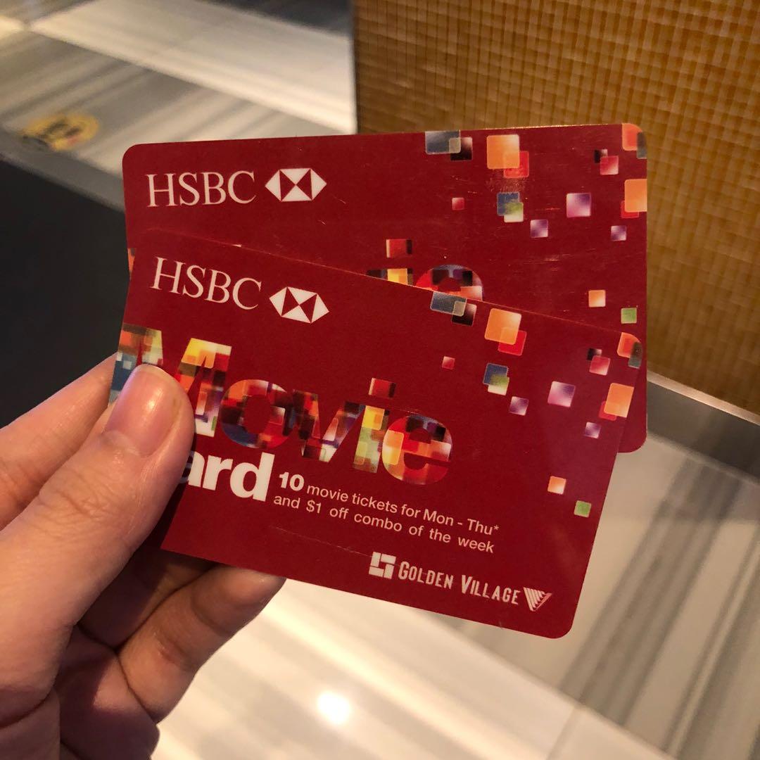 HSBC Prepaid Red Movie Card Weekdays (Golden Village tickets), Tickets ...