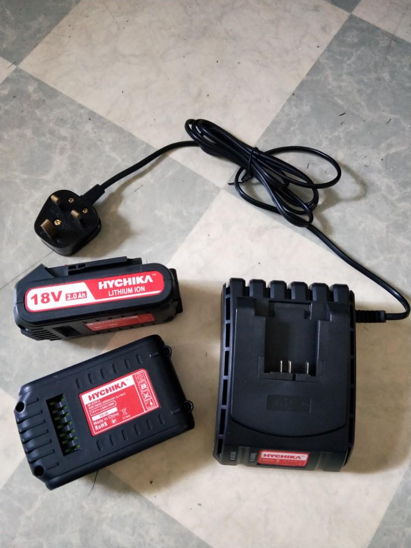 HYCHIKA 18V 2Ah batteries, Furniture & Home Living, Home Improvement ...